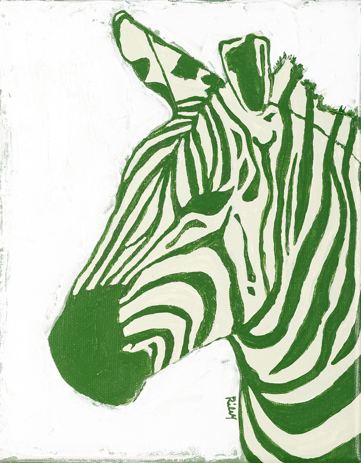 Green Zebra by Eileen Riley – Gallery X