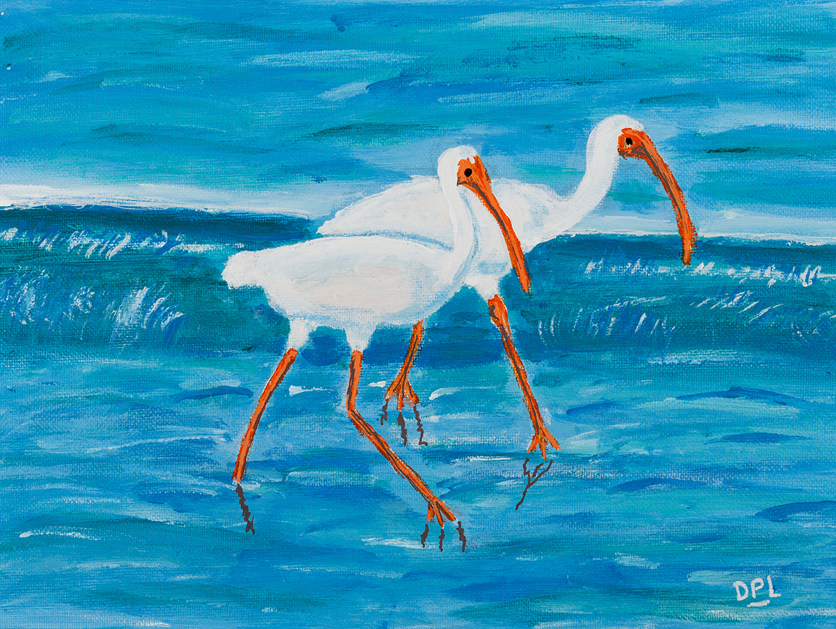 Storks Walking by David LeComte – Gallery X